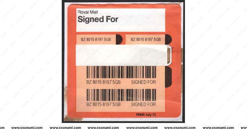 United Kingdom - Horizon Postage Label : 2MP (2nd Class Medium Parcel) 2015