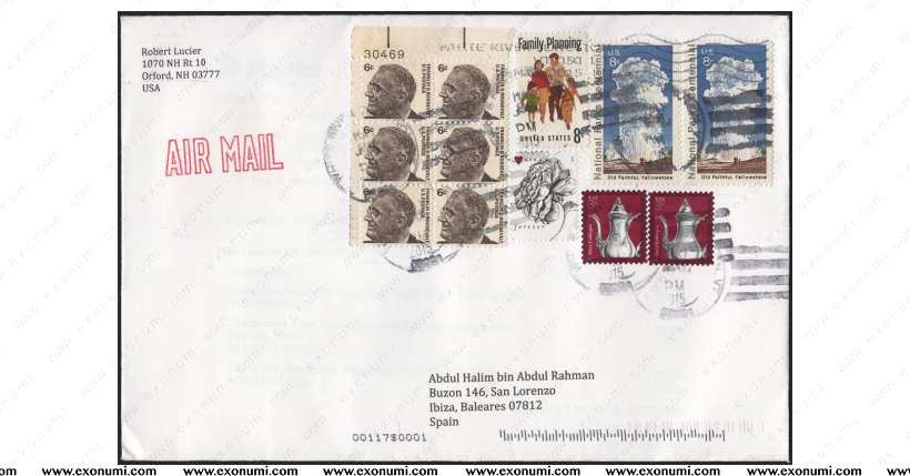 Spain - Postal Cover from USA (2015)