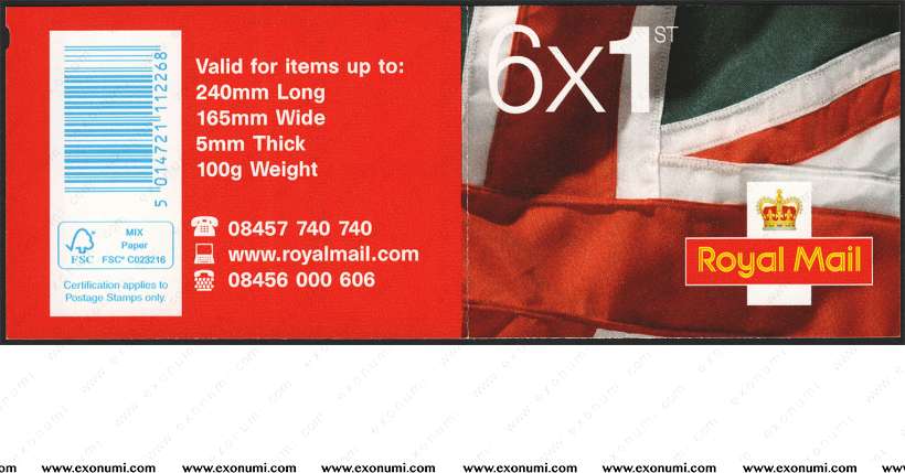 Booklet SG MB9 Olympic & Paralympic Games 6 x 1st - 'London Vision'