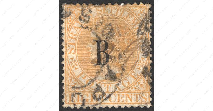 Overprinted B — British Post Office in Bangkok (Siam) — Malaysia Stamp ...