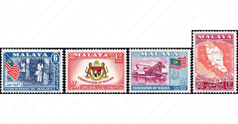 National Pictorial Definitive Series — Federation of Malaya — Malaysia ...